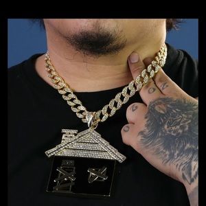 Accessories | Large Jumbo Huge Black Trap Bando House Fully Iced Out ...